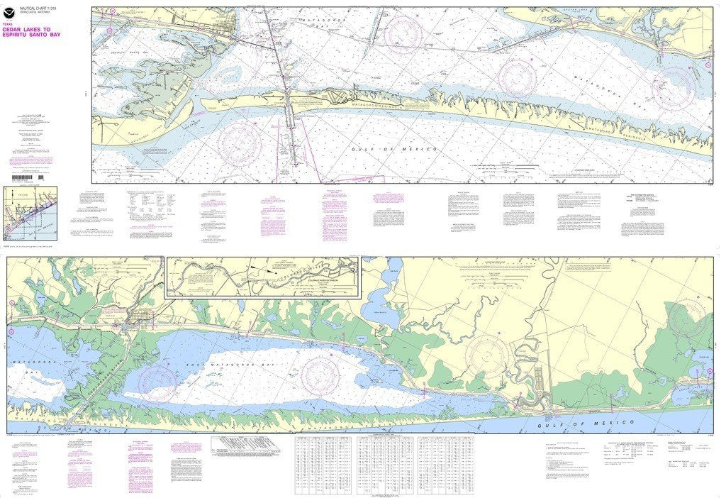 NOAA Nautical Chart 11319: Intracoastal Waterway Cedar Lakes to Espiri ...